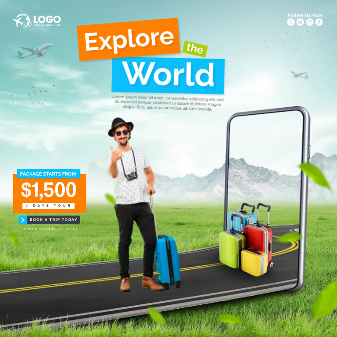 TOURIST POSTER DESIGN Template | PosterMyWall