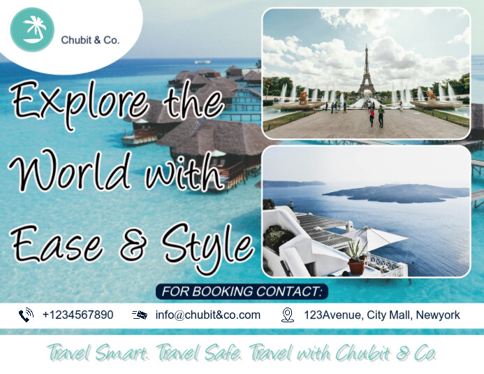 Tours & Travel Ad Flyer Template | PosterMyWall
