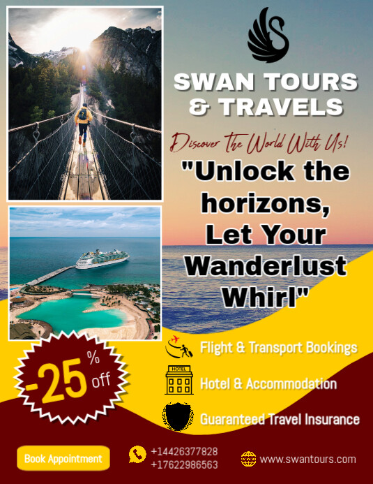 Copy of Tours and Travel Ad | PosterMyWall