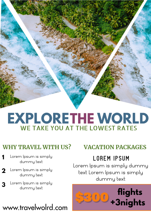 Copy of tours and travel agency flyer | PosterMyWall
