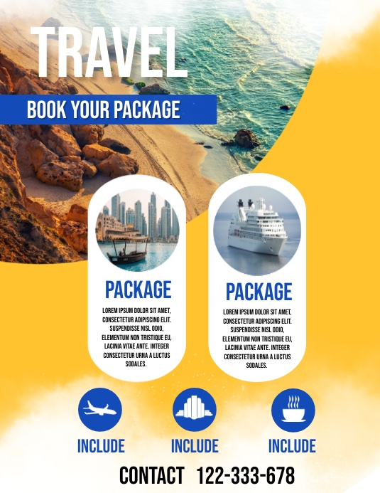 Tours and travel flyers Template | PosterMyWall