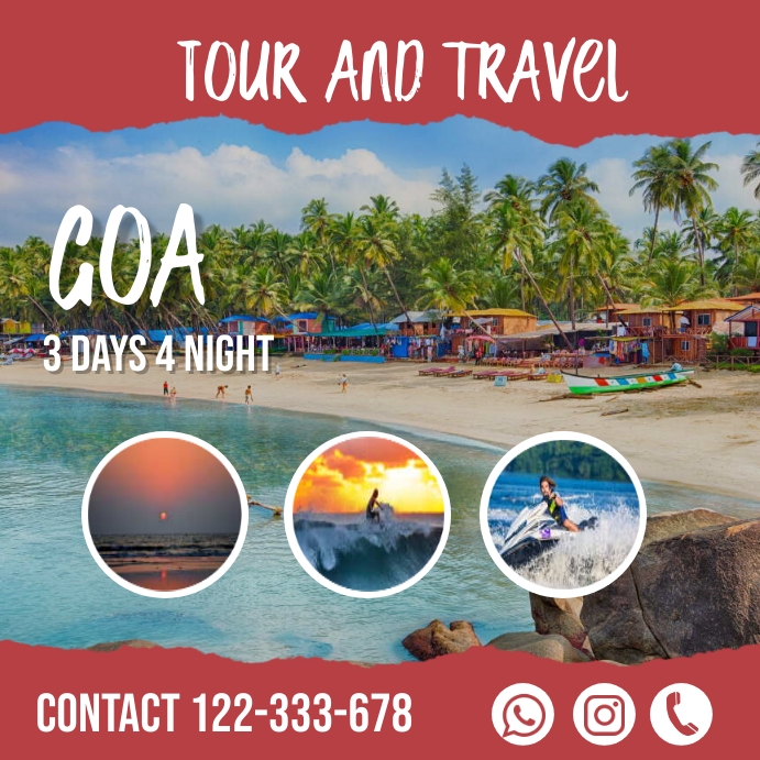 Tours and travel flyers Template | PosterMyWall