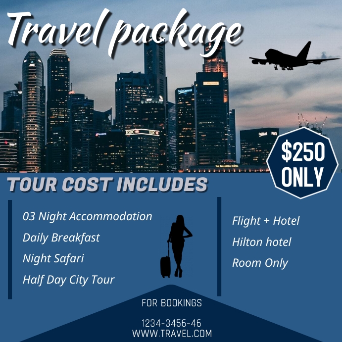 Tours and travel package flyer Template | PosterMyWall