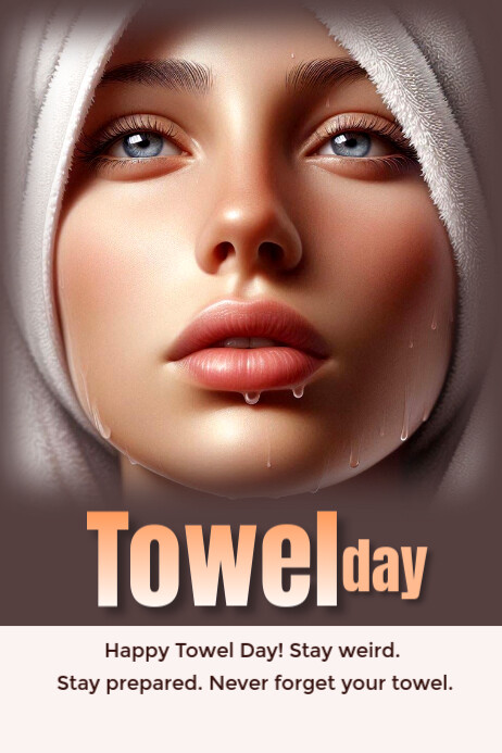 Towel Template | PosterMyWall