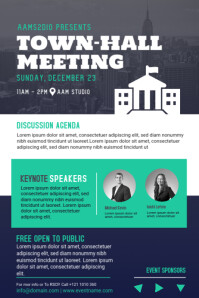 Town Hall Meeting Template | PosterMyWall