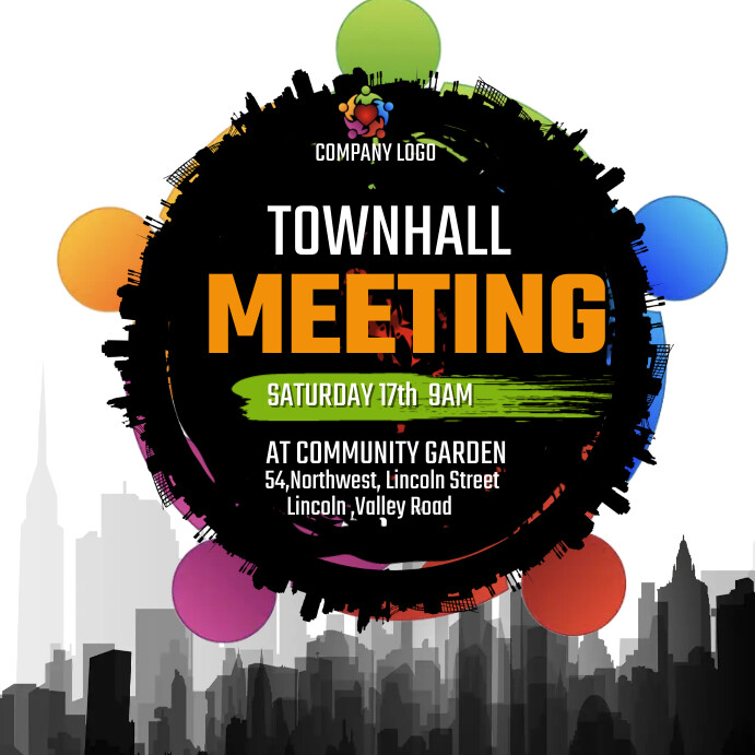 Townhall meeting Template | PosterMyWall