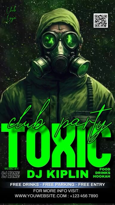 Toxic Club Party Template | PosterMyWall