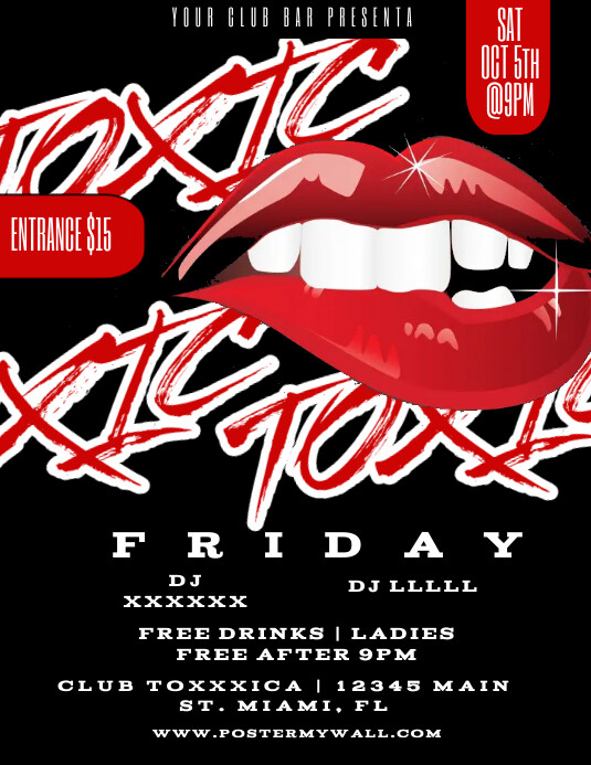 Plantilla de Toxic Flyer (us Letter) | PosterMyWall