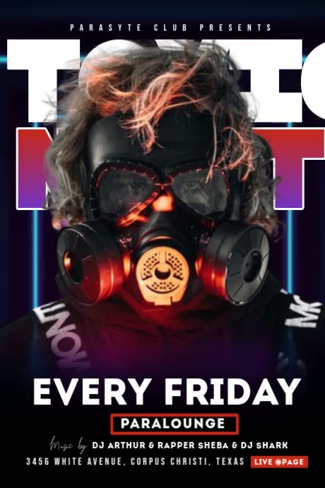 Plantilla de Toxic Night | PosterMyWall