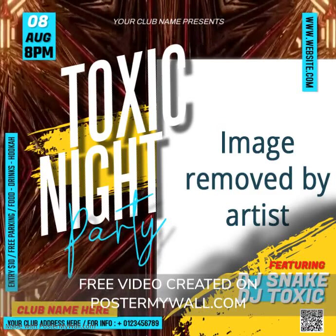 TOXIC NIGHT Template | PosterMyWall
