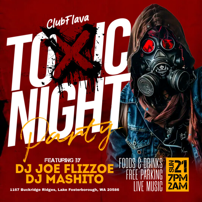 Copy of Toxic Night | PosterMyWall