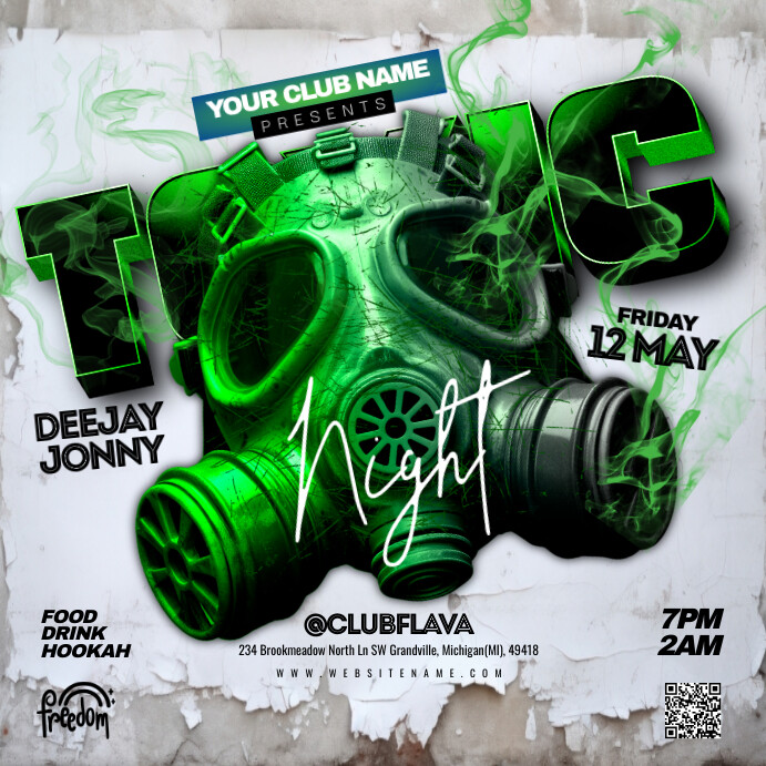 toxic night Template | PosterMyWall