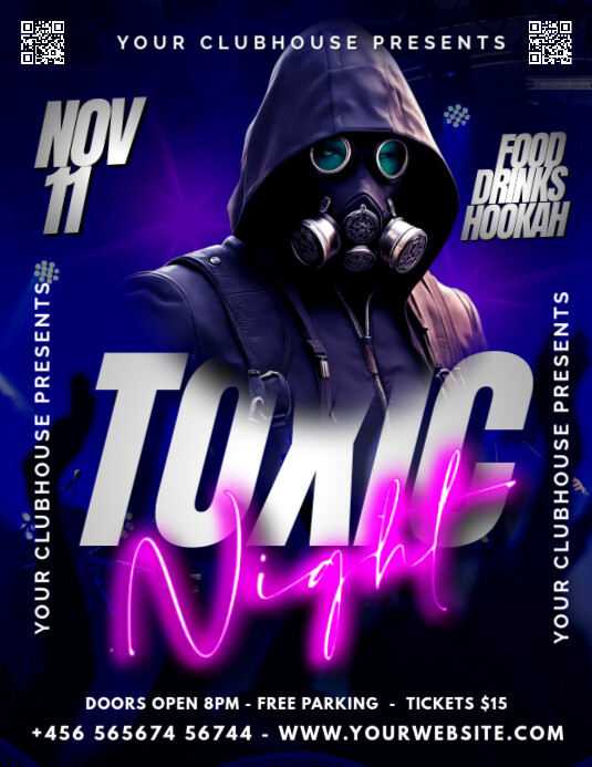 TOXIC NIGHT Template | PosterMyWall