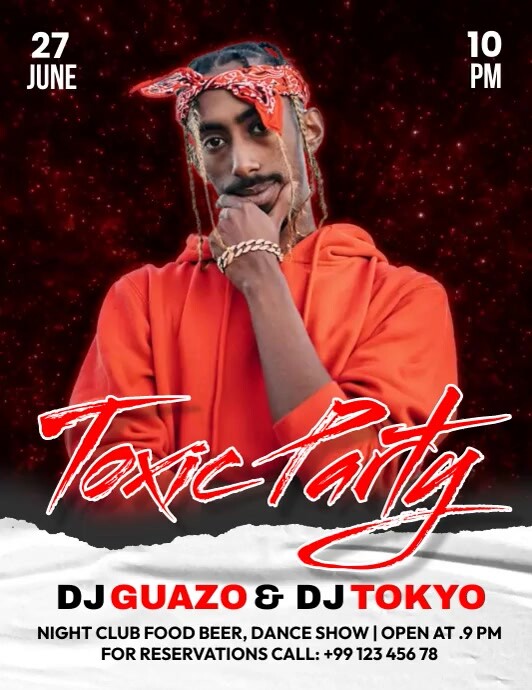 Plantilla de Toxic Night Party | PosterMyWall