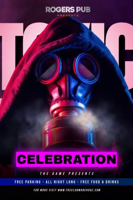 Plantilla de Toxic Night Party | PosterMyWall