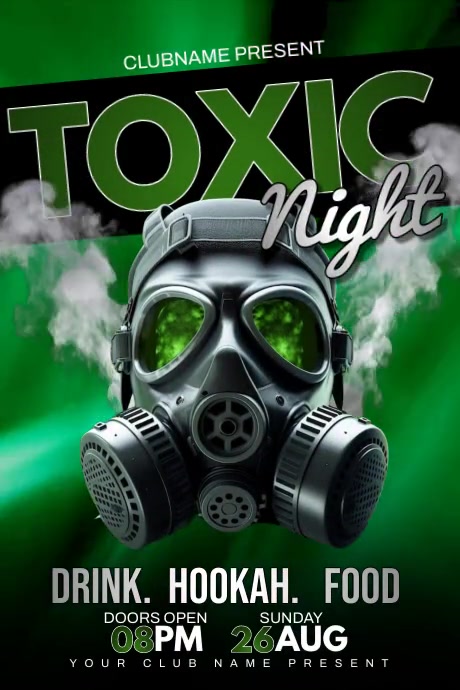 Plantilla de Toxic Night Party | PosterMyWall