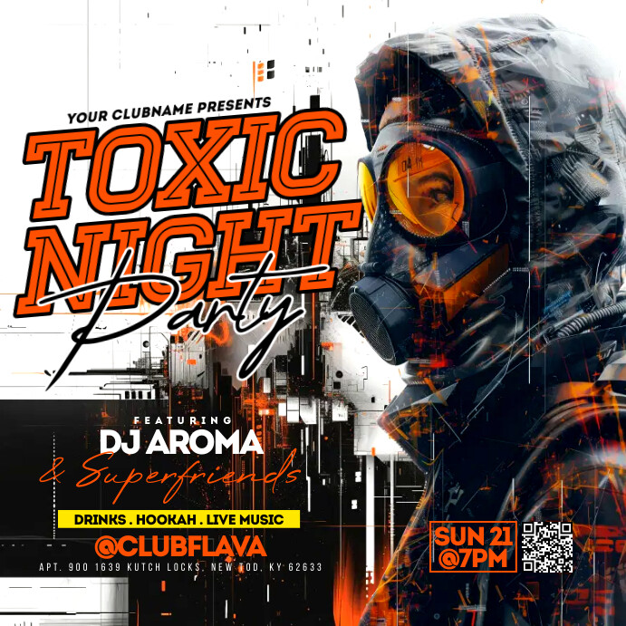 Toxic Night Template | PosterMyWall