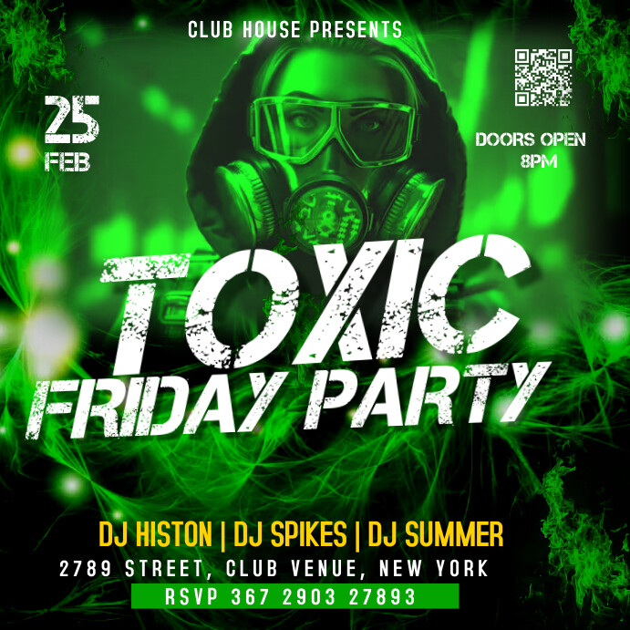 Plantilla de toxic party | PosterMyWall