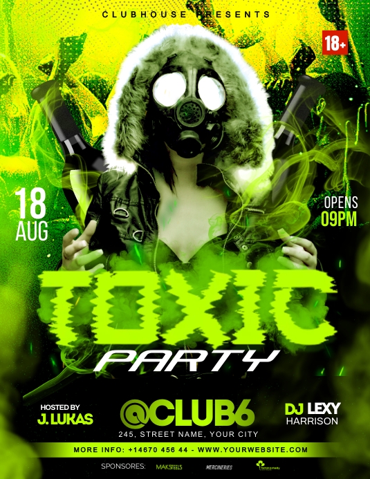 toxic party Template | PosterMyWall
