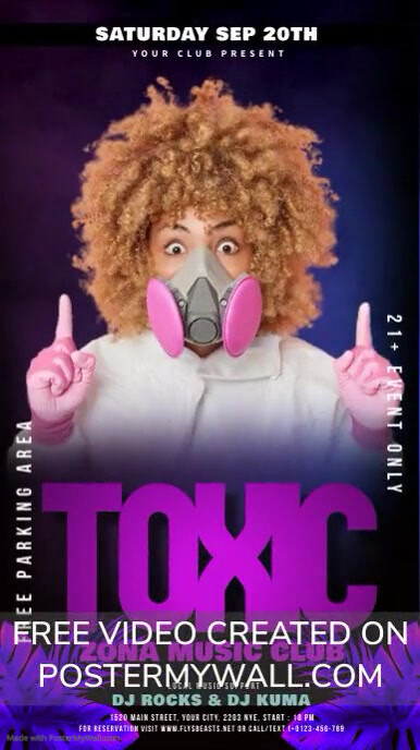 Toxic Party Template | PosterMyWall