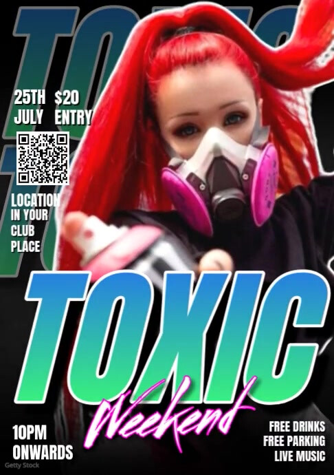 Toxic Party Template | PosterMyWall