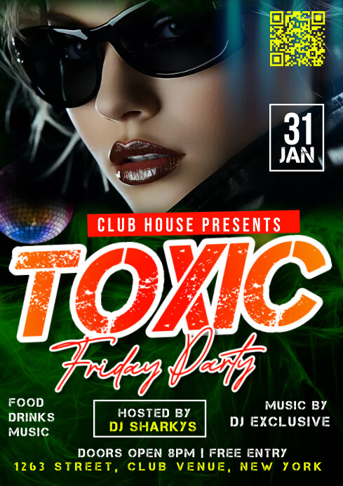 toxic party Template | PosterMyWall