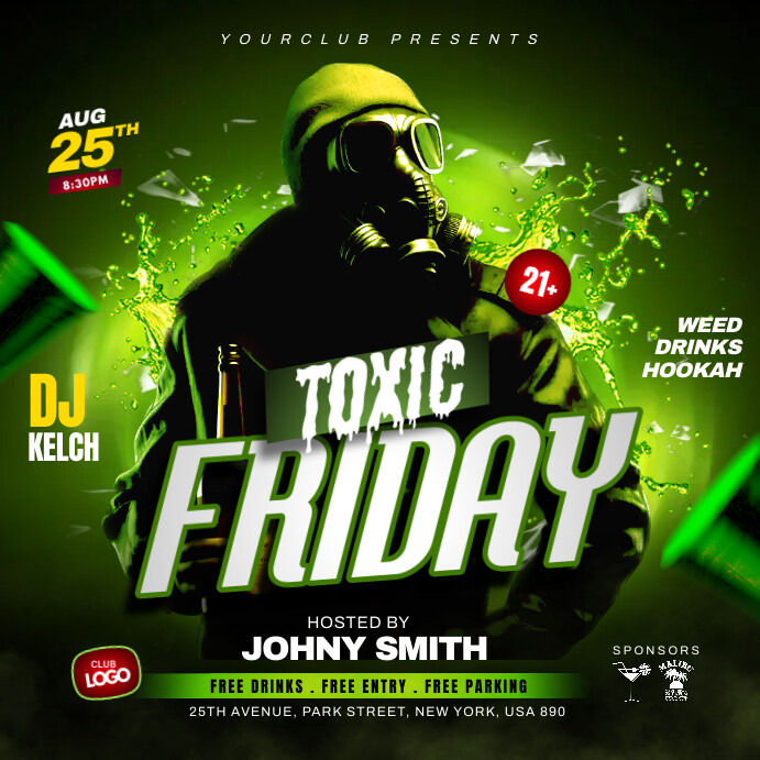 toxic party Template | PosterMyWall