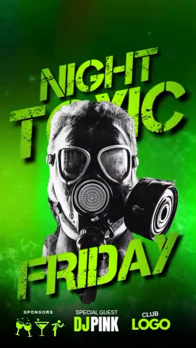 Toxic Party Flyer Template | PosterMyWall