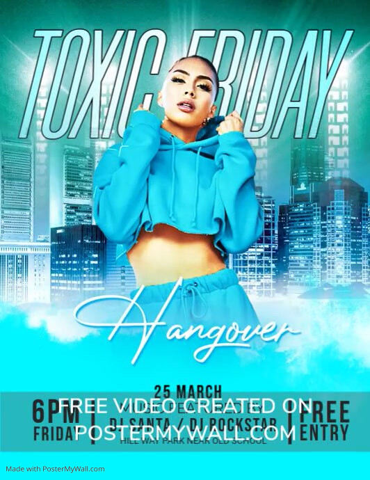 Toxic Party Flyer Template | PosterMyWall