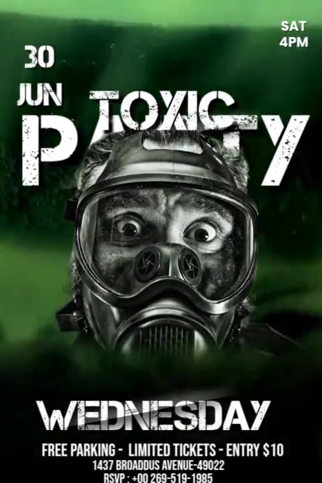 Toxic Party Template | PosterMyWall