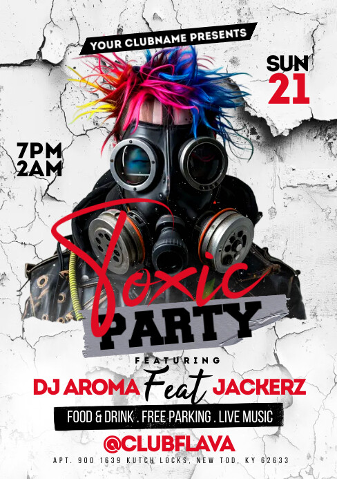 Toxic Party Template | PosterMyWall