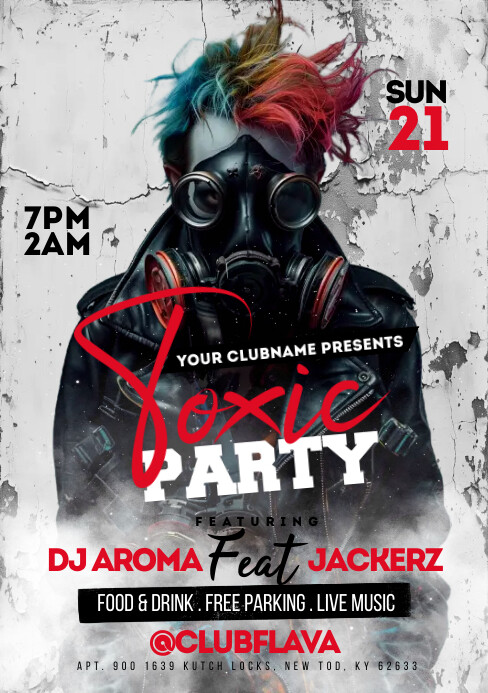 Plantilla de Toxic Party Template | PosterMyWall