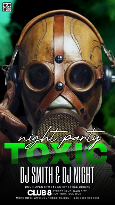 Plantilla de Toxic Party Video | PosterMyWall