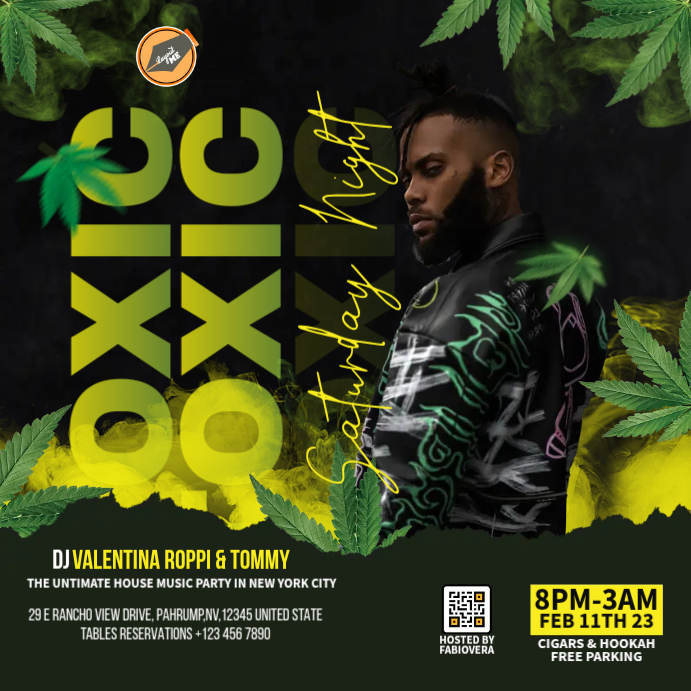 Toxic Saturday Party Template | PosterMyWall