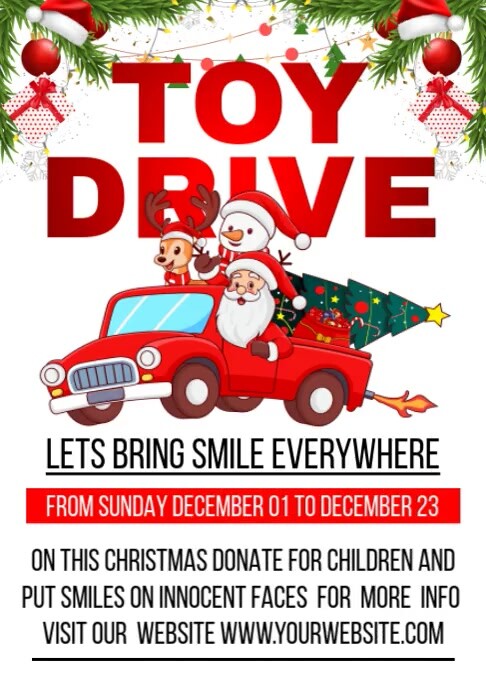 Plantilla de Toy Drive Ads | PosterMyWall