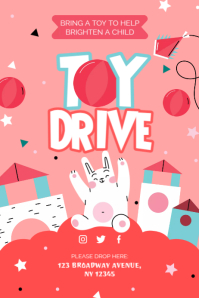 Christmas Toy Drive Event Poster Template | PosterMyWall
