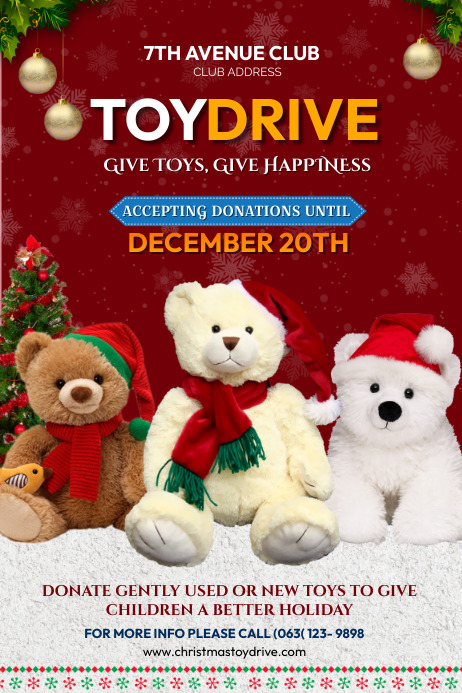 Toy Drive Template | PosterMyWall
