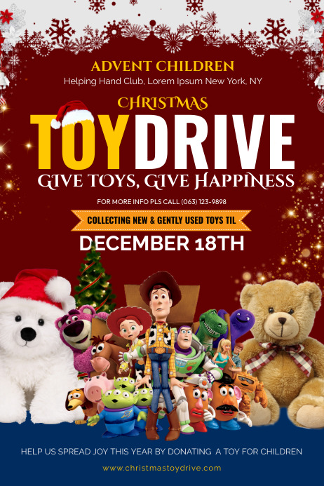 Toy Drive Template | PosterMyWall