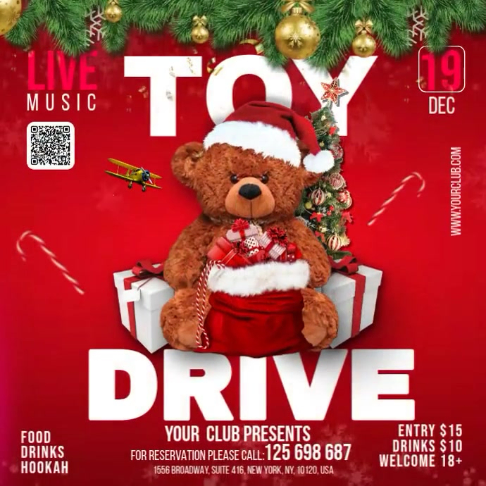 Toy Drive Template | PosterMyWall