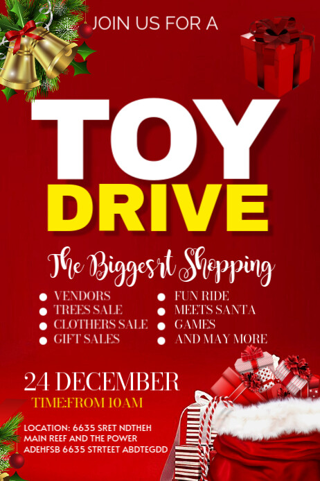 toy drive Template | PosterMyWall