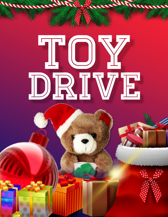 Toy Drive Themes Toy Drive Poster Will Customize Etsy