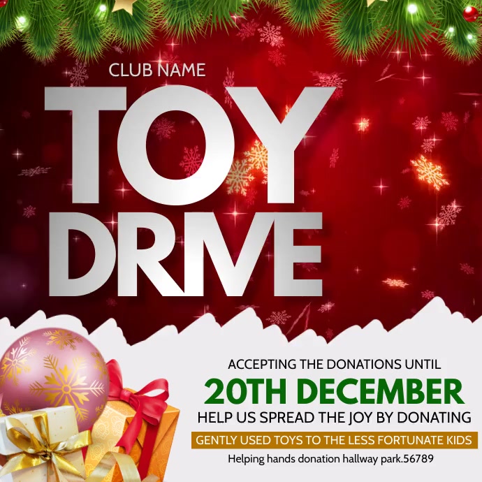 Toy drive Template | PosterMyWall