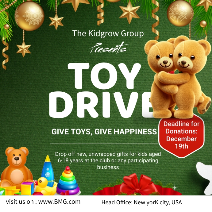 Toy Drive Template | PosterMyWall