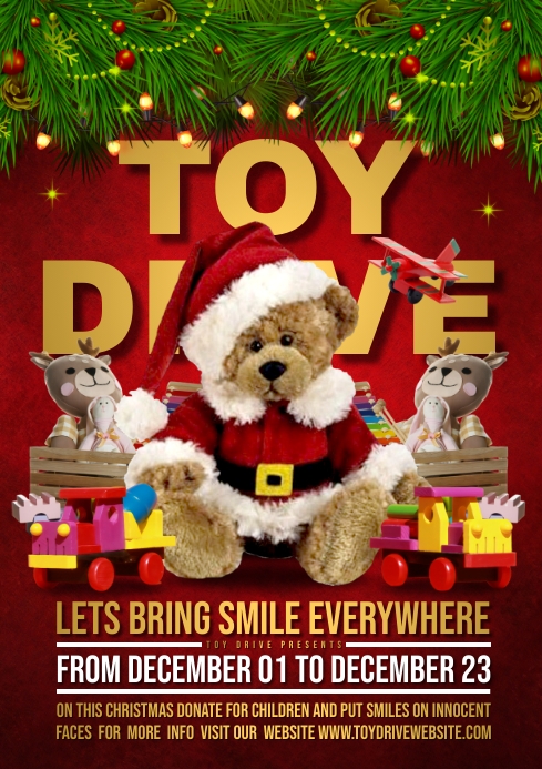 Toy drive Template | PosterMyWall