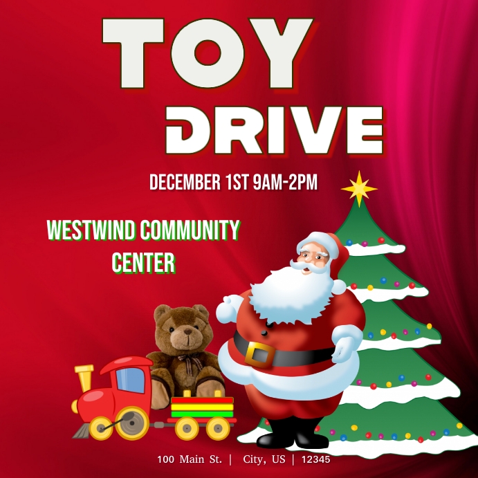 Toy Drive Template | PosterMyWall