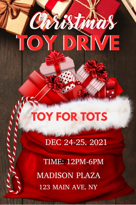 Copia de toy drive event poster | PosterMyWall