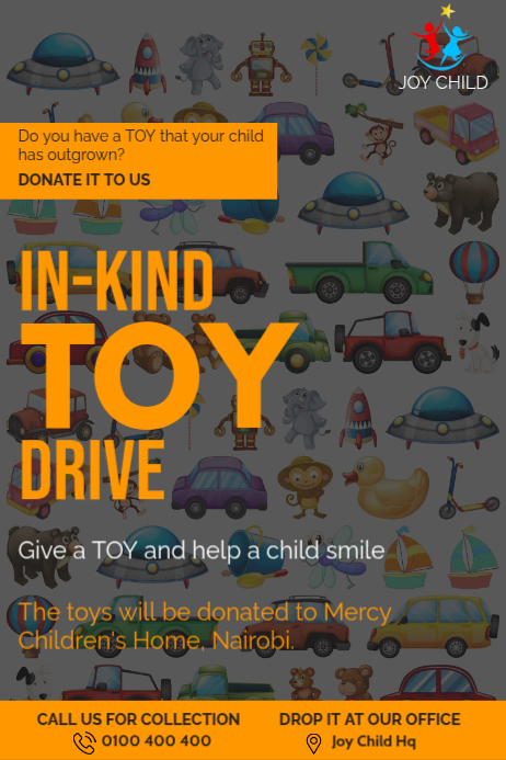 Toy drive flyer Template | PosterMyWall