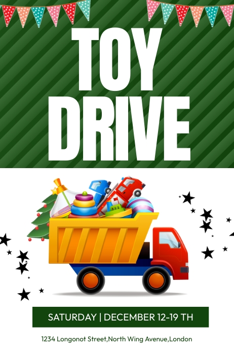 TOY DRIVE FLYER Template | PosterMyWall