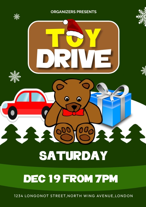 TOY DRIVE FLYER Template | PosterMyWall