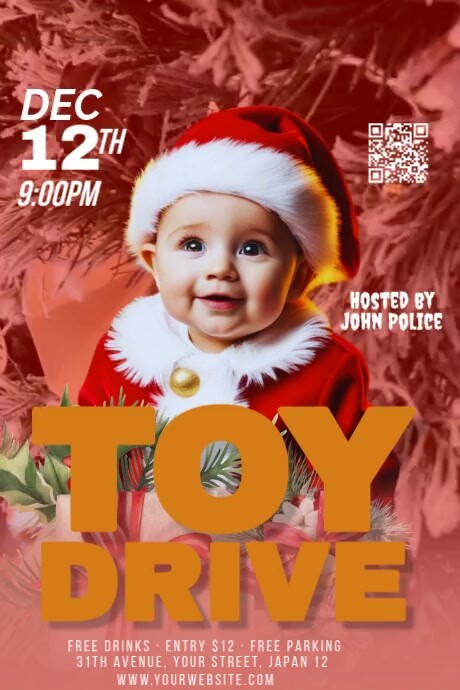 toy drive flyer Template | PosterMyWall